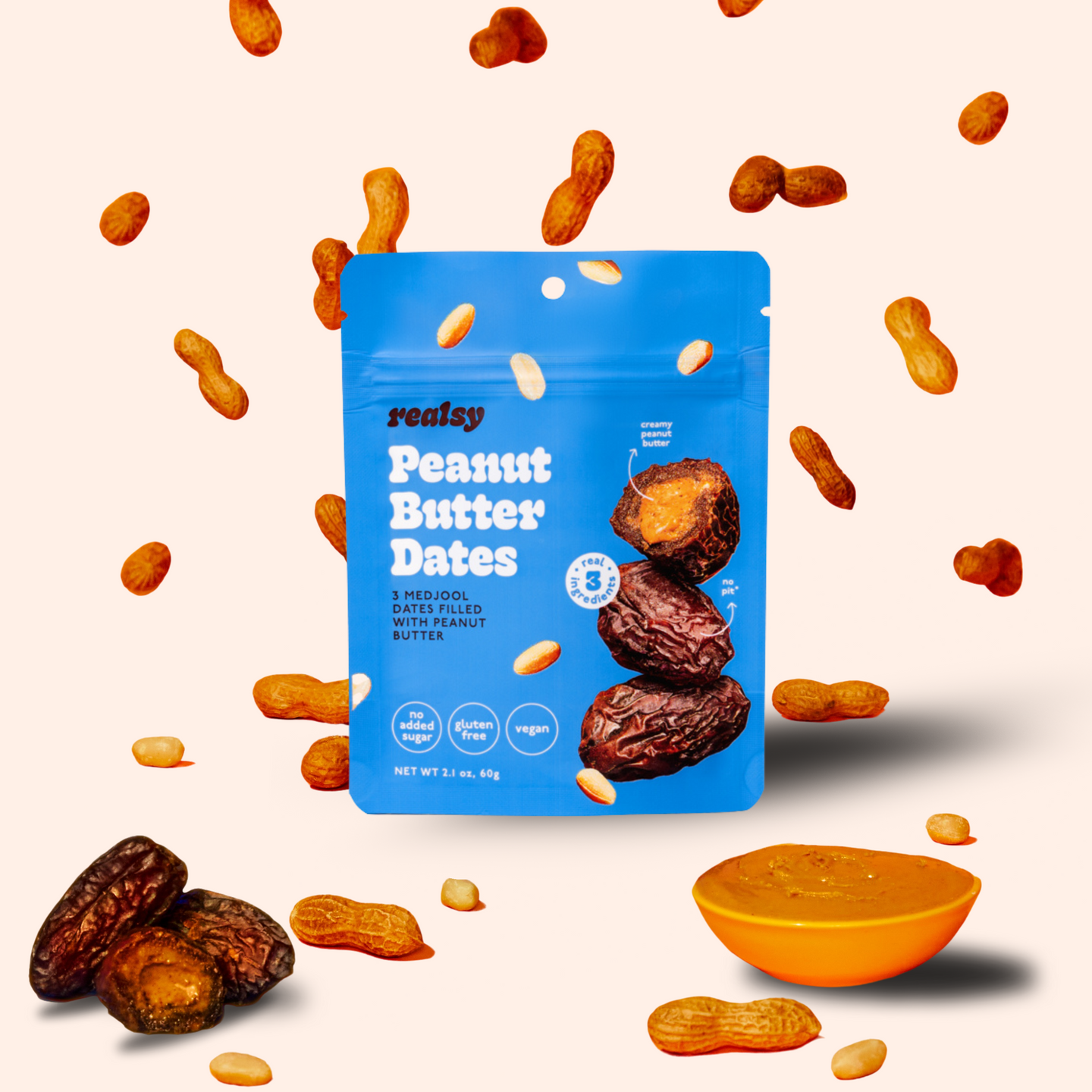 Peanut Butter Dates | Snack Packs – realsy